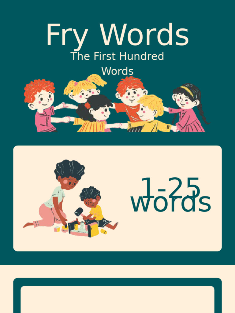 1st Fry Words | PDF