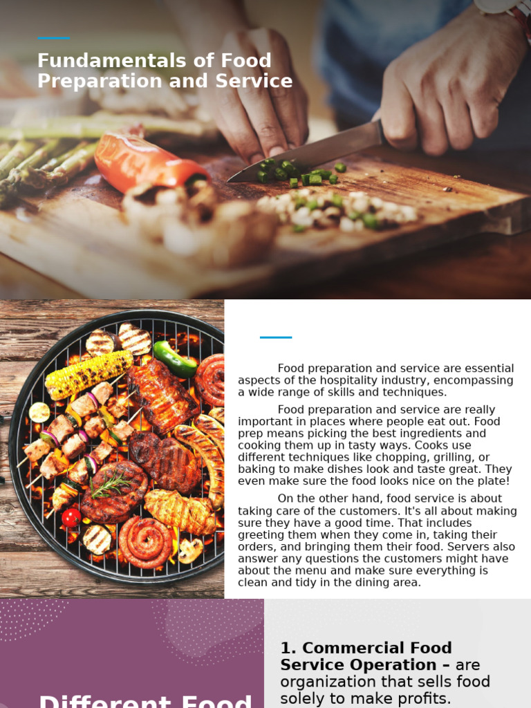 Food Preparation and Service Essentials | PDF | Kitchen | Food Safety