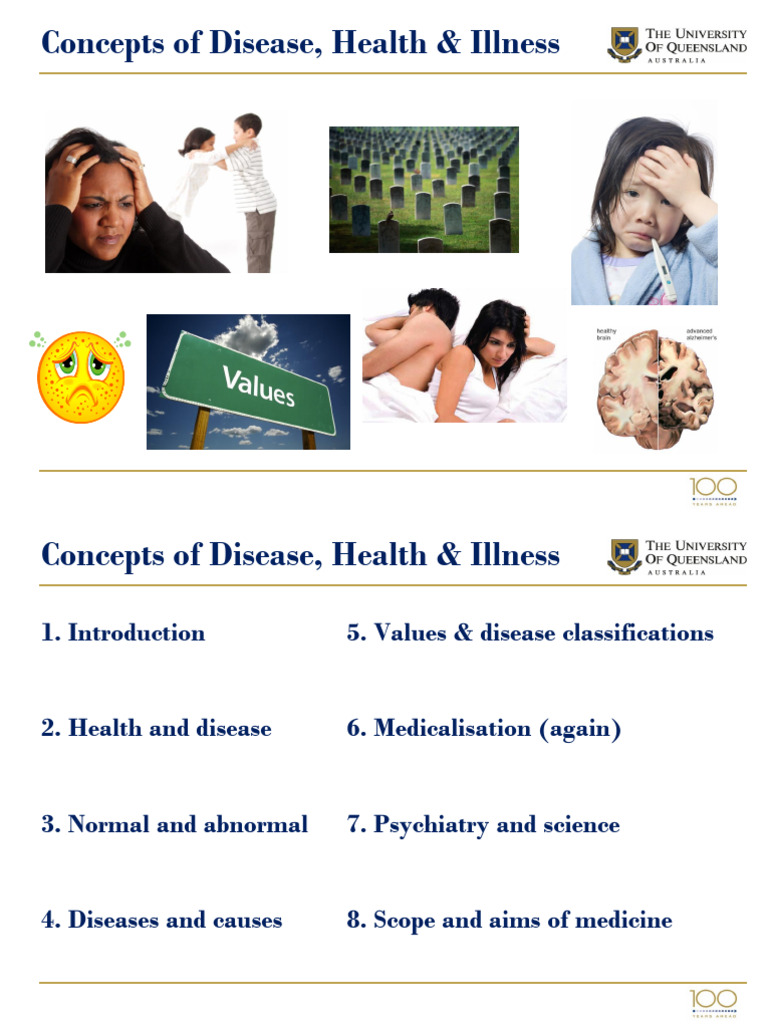 Understanding Disease and Illness Concepts | PDF | Psychiatry | Science