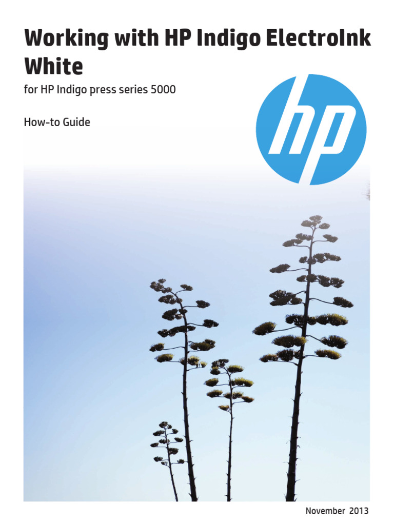 CA294-07434 - Working With HP ElectroInk White - How-To Guide | PDF ...