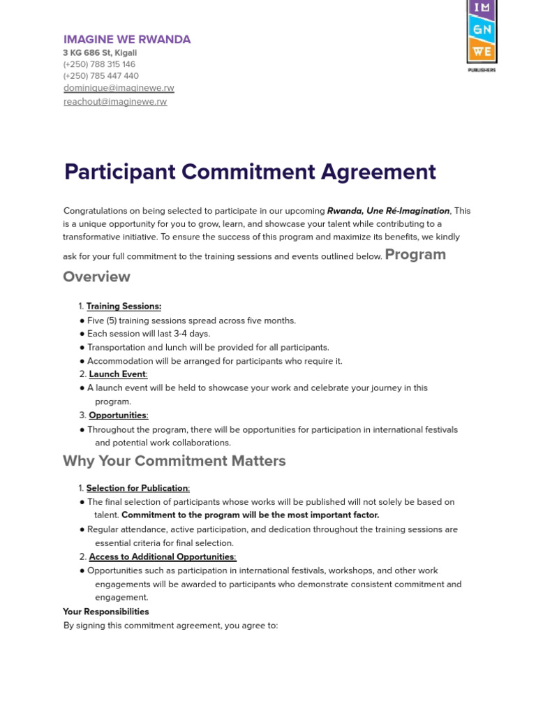 Commitment Letter For FEF | PDF