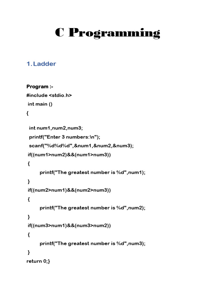 C Programming | PDF | Namespace | Computer Libraries