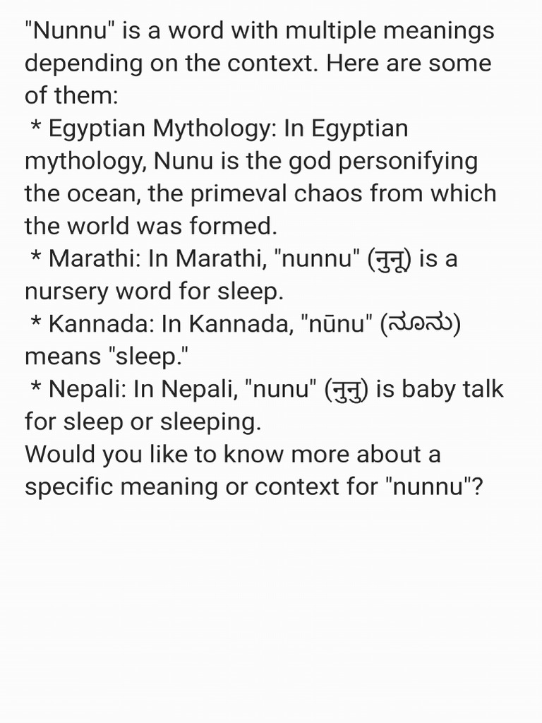 Nunnu | PDF