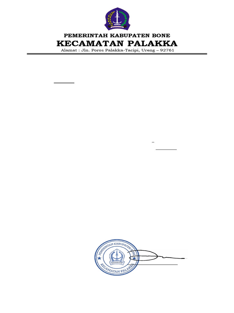Surat Musrenbang Kec Palakka 2025 | PDF