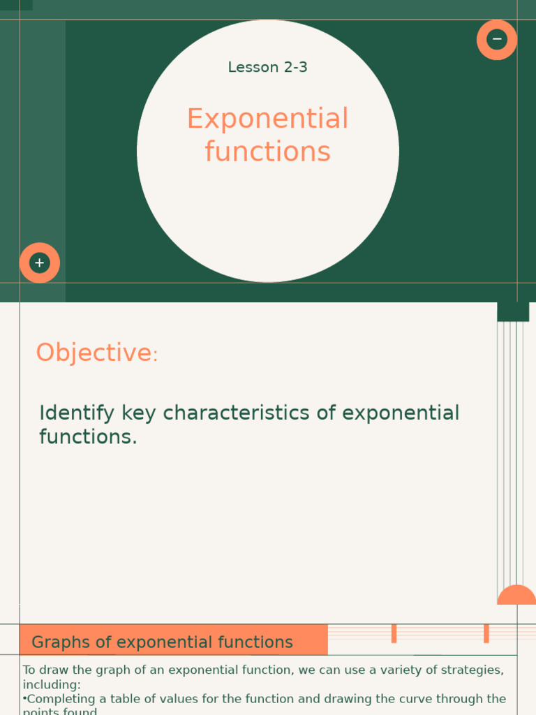 Lesson 2-3 Exponential Functions | PDF | Function (Mathematics) | Exponential Function