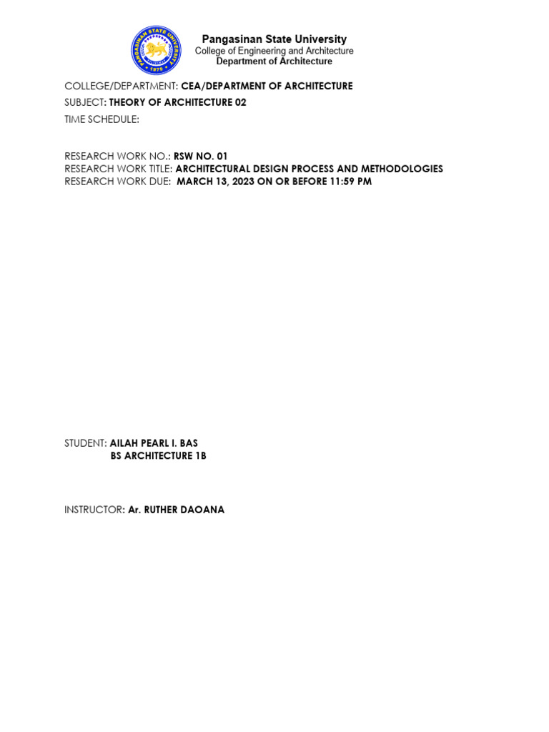 TOA_RSW-01 | PDF | Design Methods | Methodology