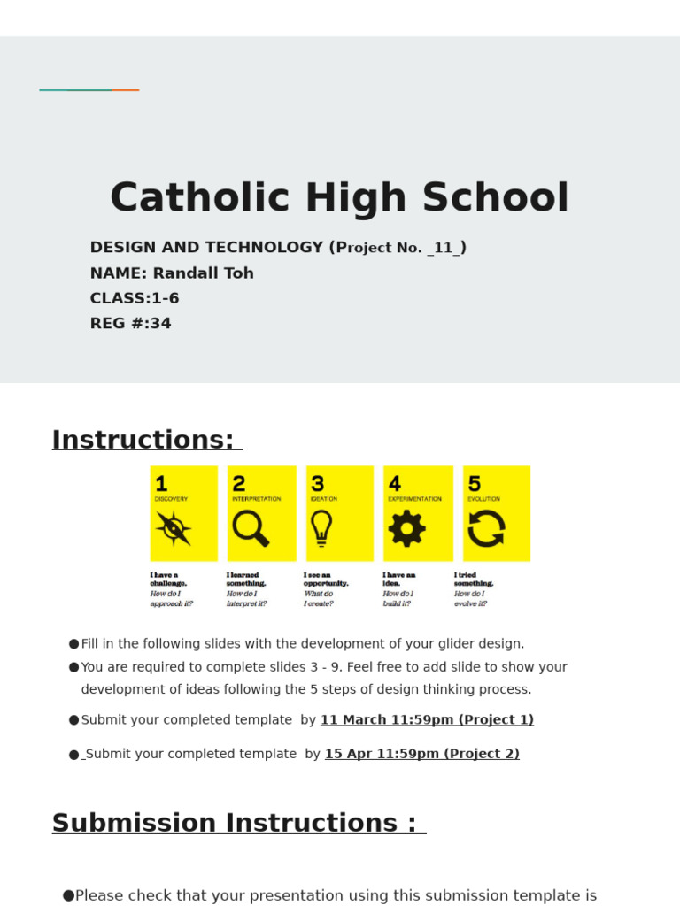 Glider Design Project Guidelines | PDF