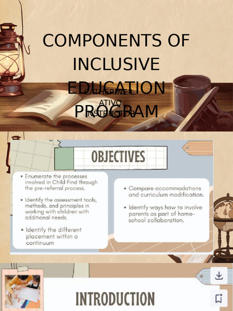 Key Elements of Inclusive Education | PDF