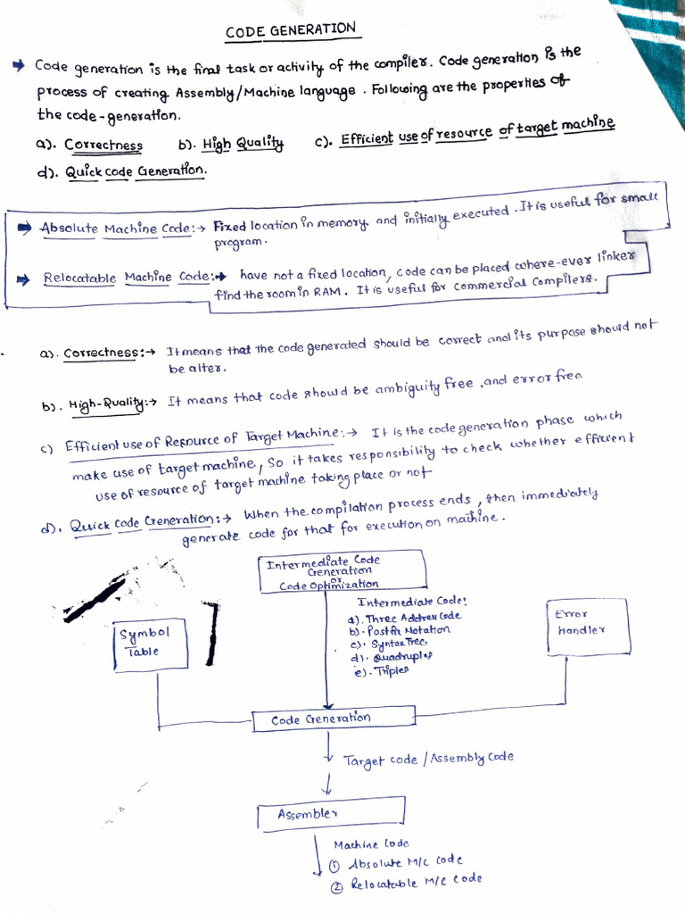 Code Generation | PDF | Software Development | Central Processing Unit