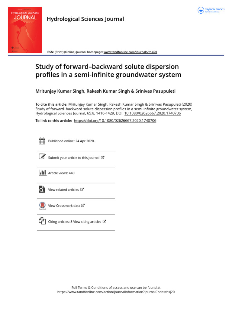 3 - Study of Forward Backward Solute Dispersion Profiles in A Semi ...