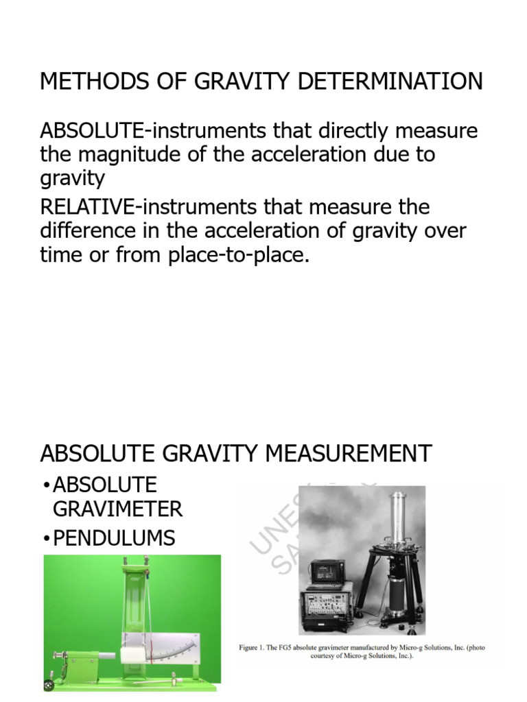 Physical Geodesy Handout 3 | PDF | Pendulum | Gravity