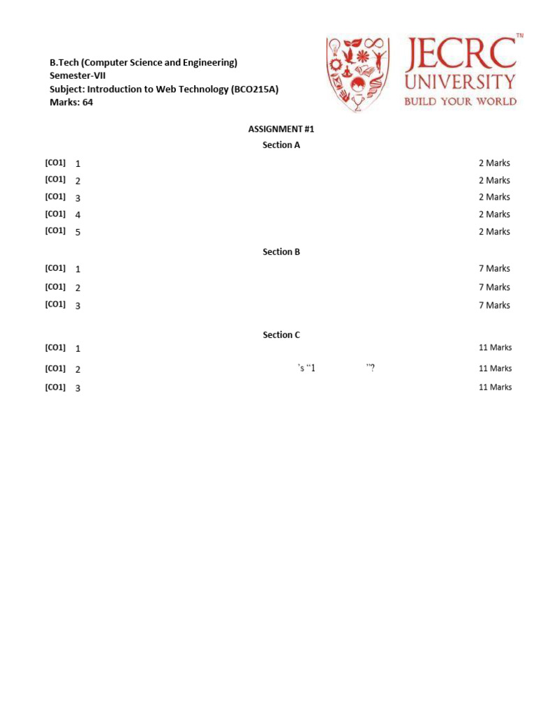 Web - Application Assignment 1 | PDF