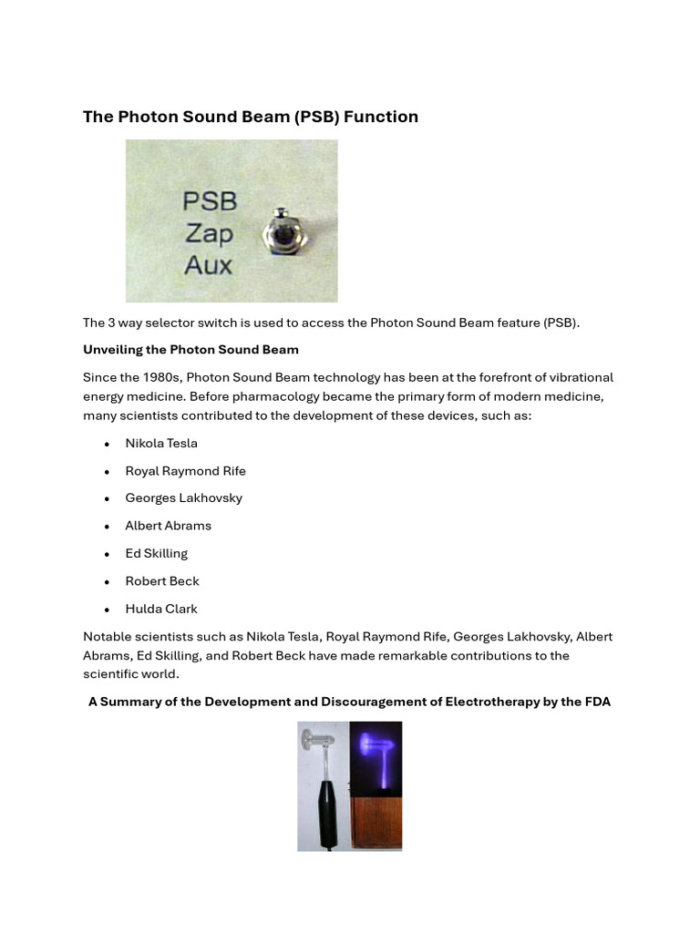 The Photon Sound Beam | PDF | Vacuum Tube | Radio