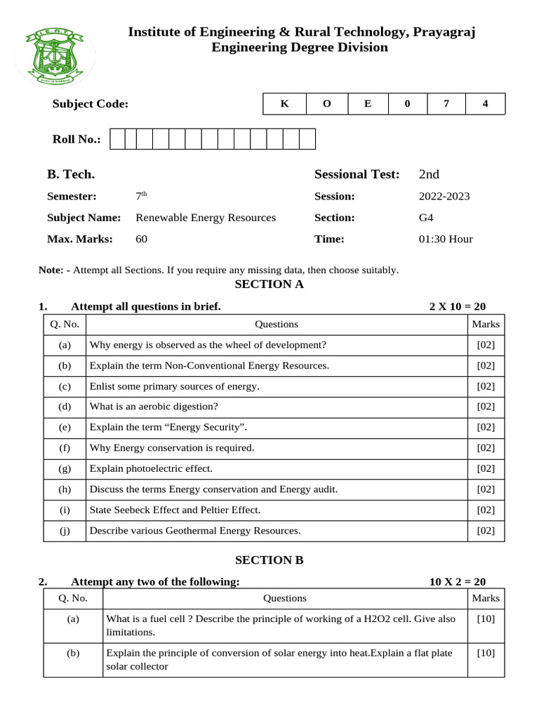 RER g4 (1) | PDF | Renewable Energy | Energy Development