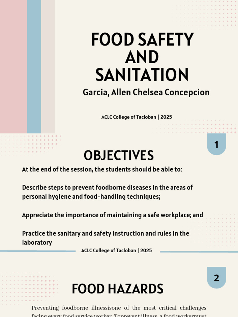 Food Safety and Sanitation | PDF | Hand Washing | Foodborne Illness