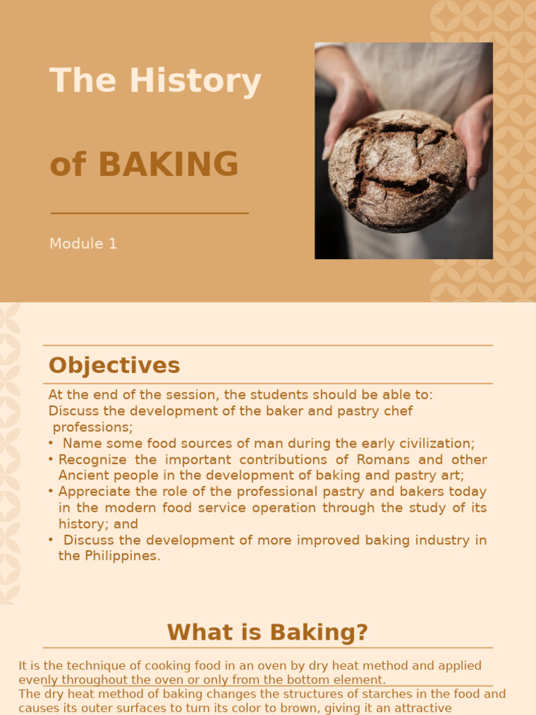 Module 1 The History of Baking | PDF | Baking | Breads