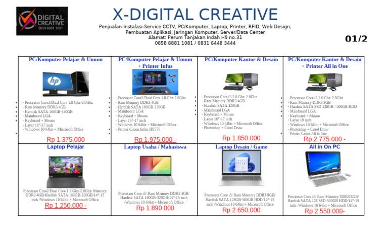 X-Digital Creative: PC & Laptop Offers | PDF | 64 Bit Computing ...