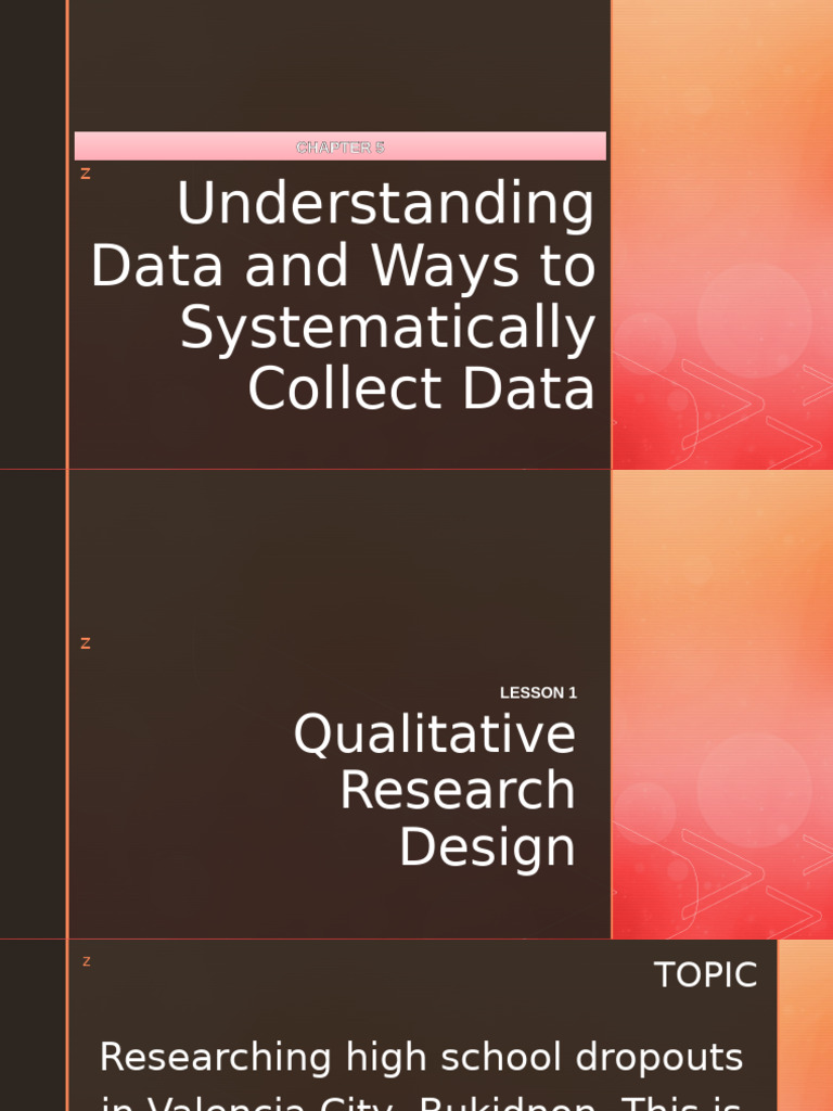 Chapter 5 Understanding Data and Ways To Systematically Collect Data PART 1 | PDF | Cognition ...