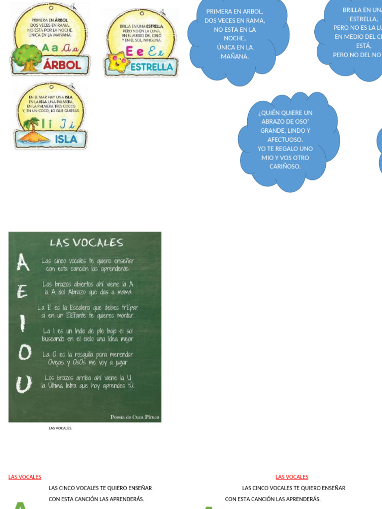 Canción para aprender las vocales | PDF