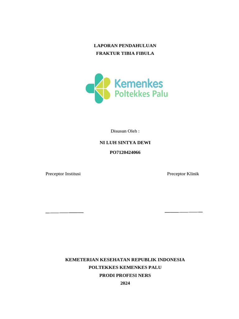 LP Fraktur Tibia Fibula | PDF