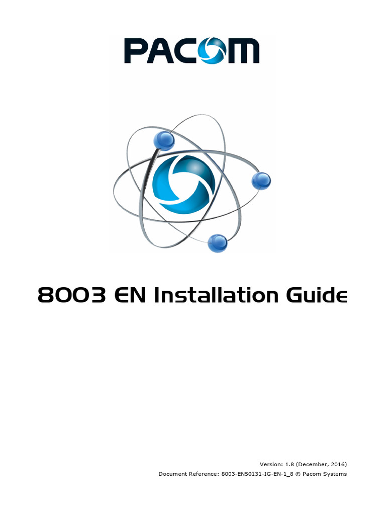 8003 EN Installation Guide | PDF | Databases | Port (Computer Networking)