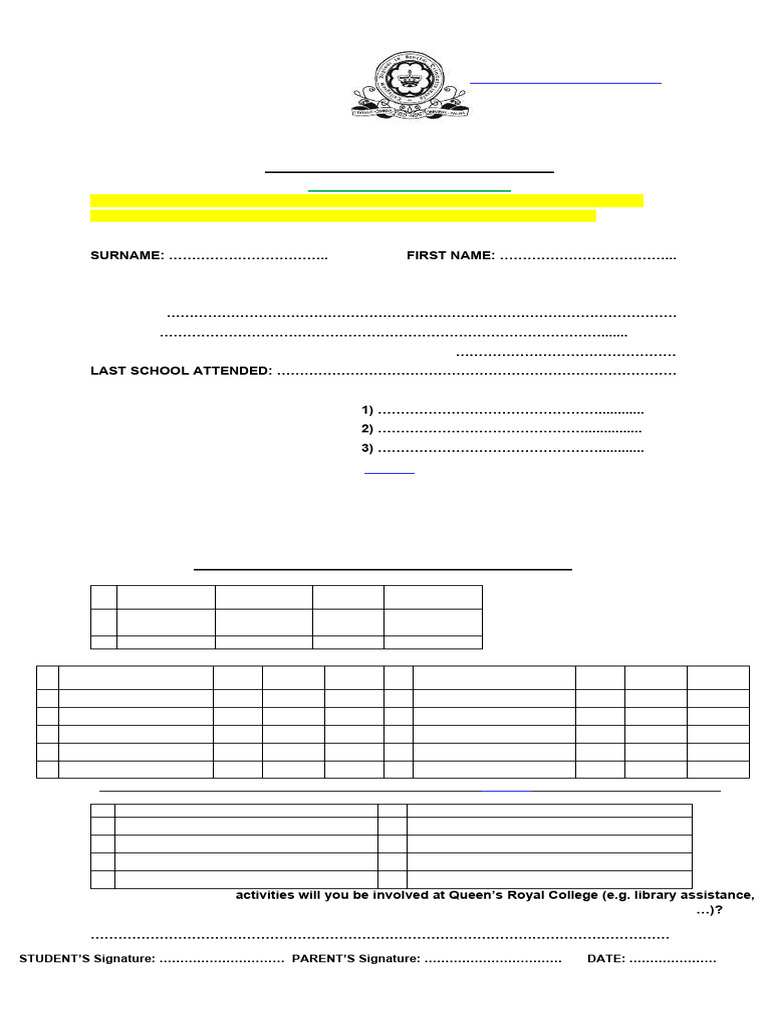 Sixth Form App Form EXTERNAL 2024 (1) | PDF | Educational Stages | Qualifications