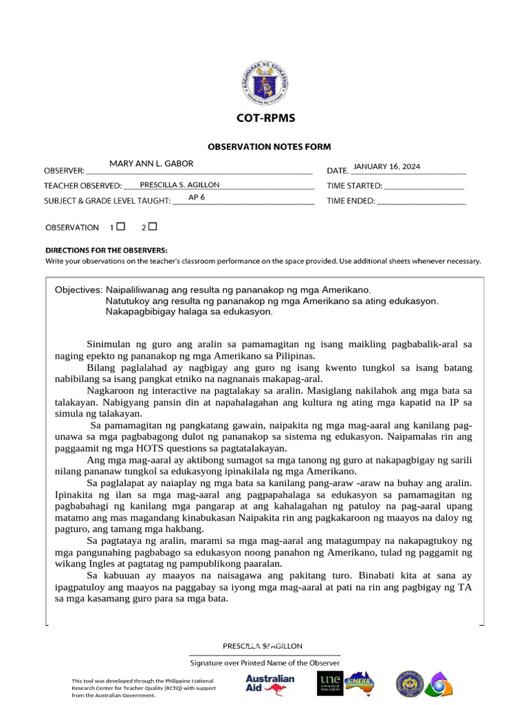 Co2 Observation Notes - AP | PDF