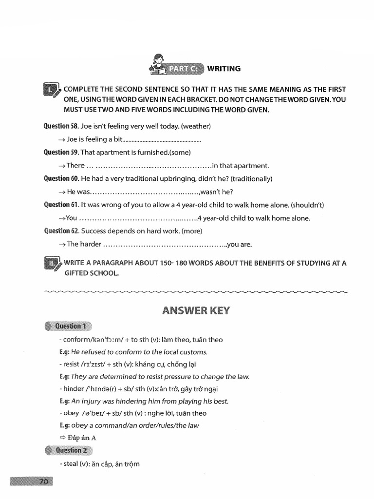 Chinh PH C Chuyên Anh (Test 2-Key) | PDF