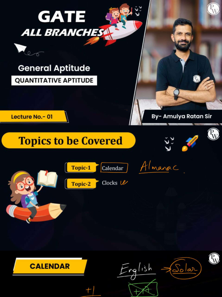 Quantitative Aptitude 01: Class Notes (By Amulya Sir) | PDF