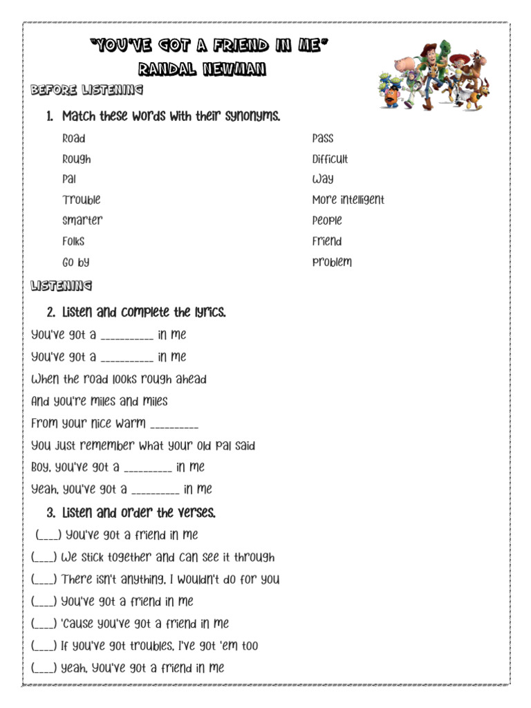 You've Got A Friend in Me | PDF