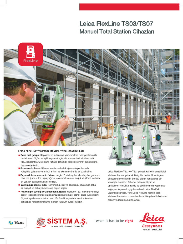 Leica FlexLine TS03 TS07 2023 | PDF