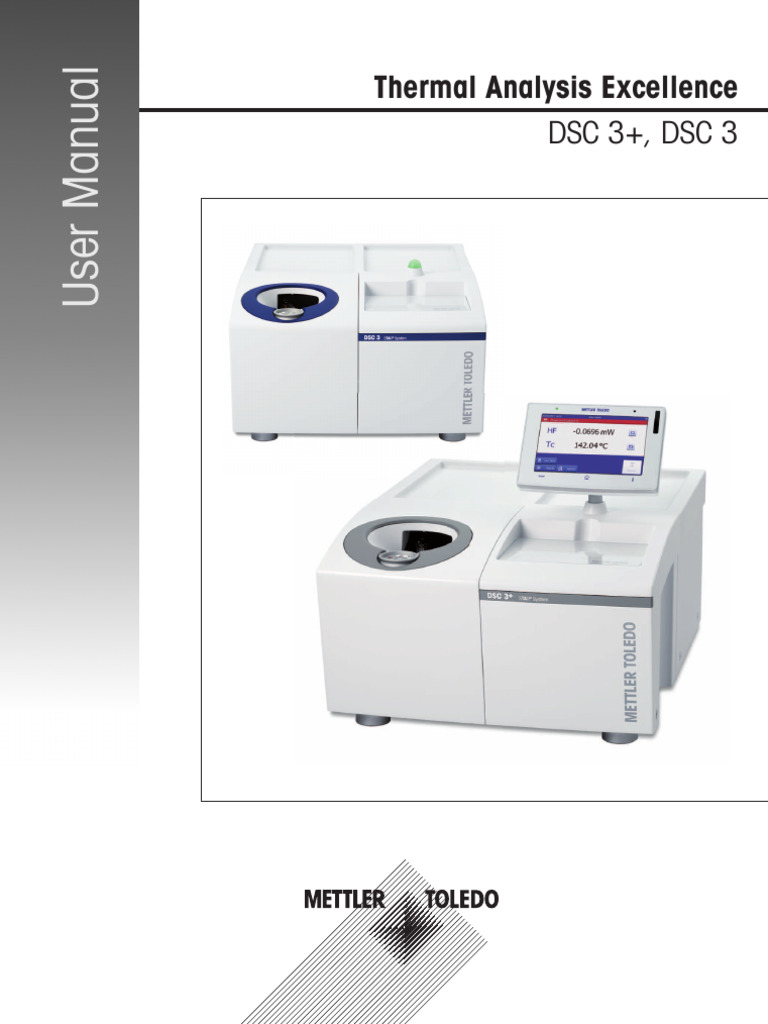 dsc3 User Manual | PDF | Differential Scanning Calorimetry | Argon