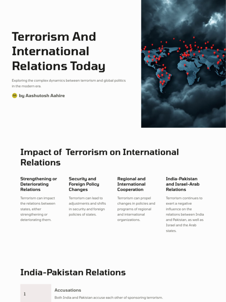 Terrorism and International Relations Today | PDF | European Union ...