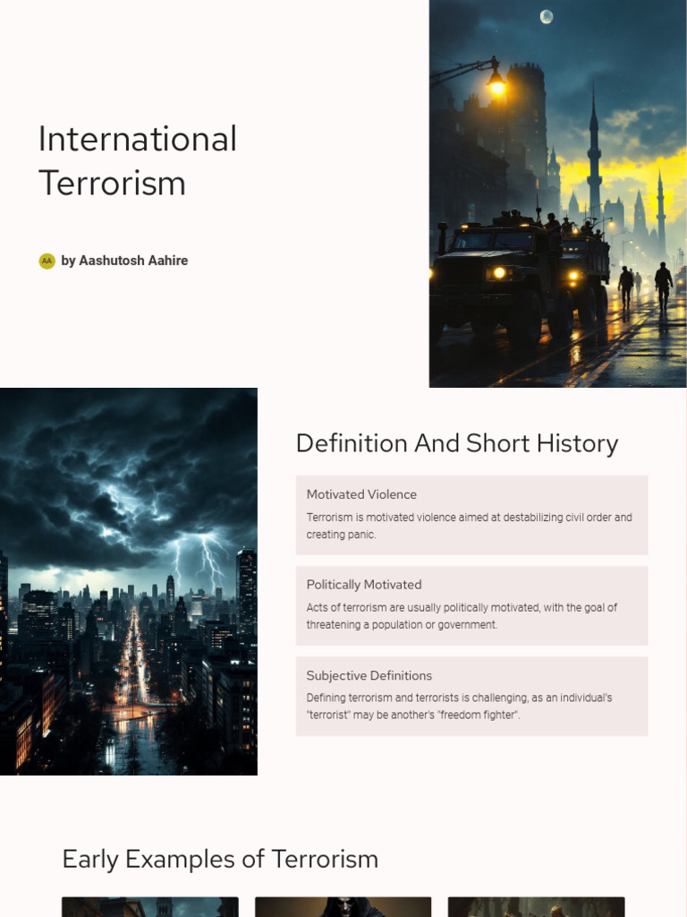 Understanding International Terrorism | PDF | Al Qaeda | World Politics