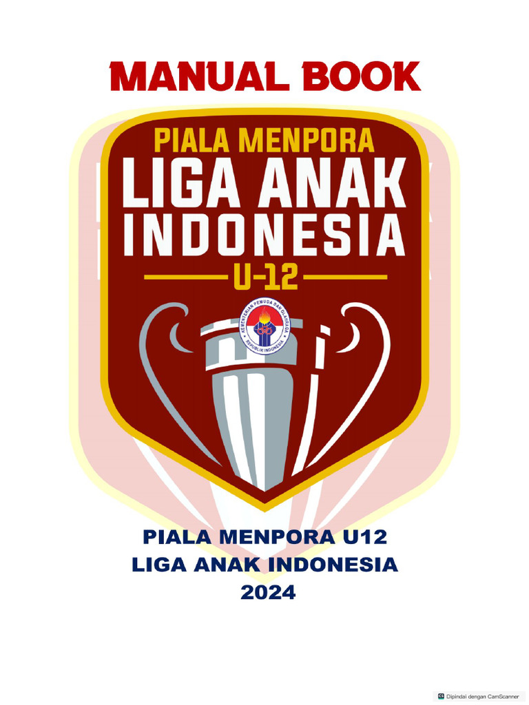 Manual Book Piala Menpora U12 | PDF