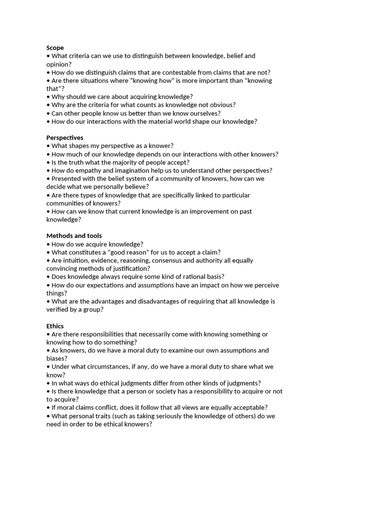 Knowledge and The Knower Knowledge Framework | PDF | Knowledge | Social Psychology