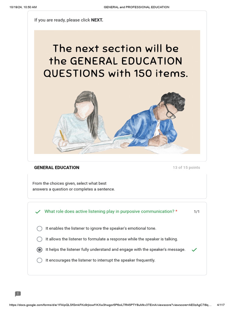 ALL GENERAL and PROFESSIONAL EDUCATION PRACTICE TEST (1) | PDF ...