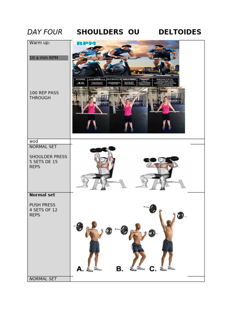 Day Four Delts Ou Shoulders Big Jantee | PDF