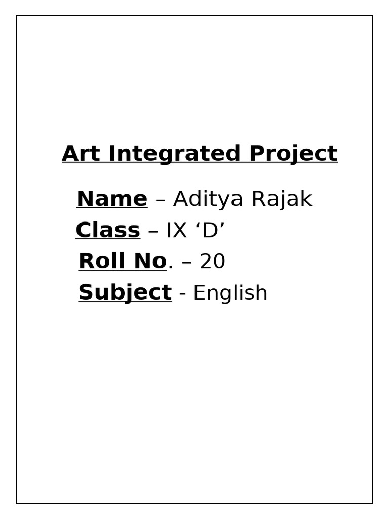 ENGLISH ART INTEGRATED PROJECT | PDF | Musicology