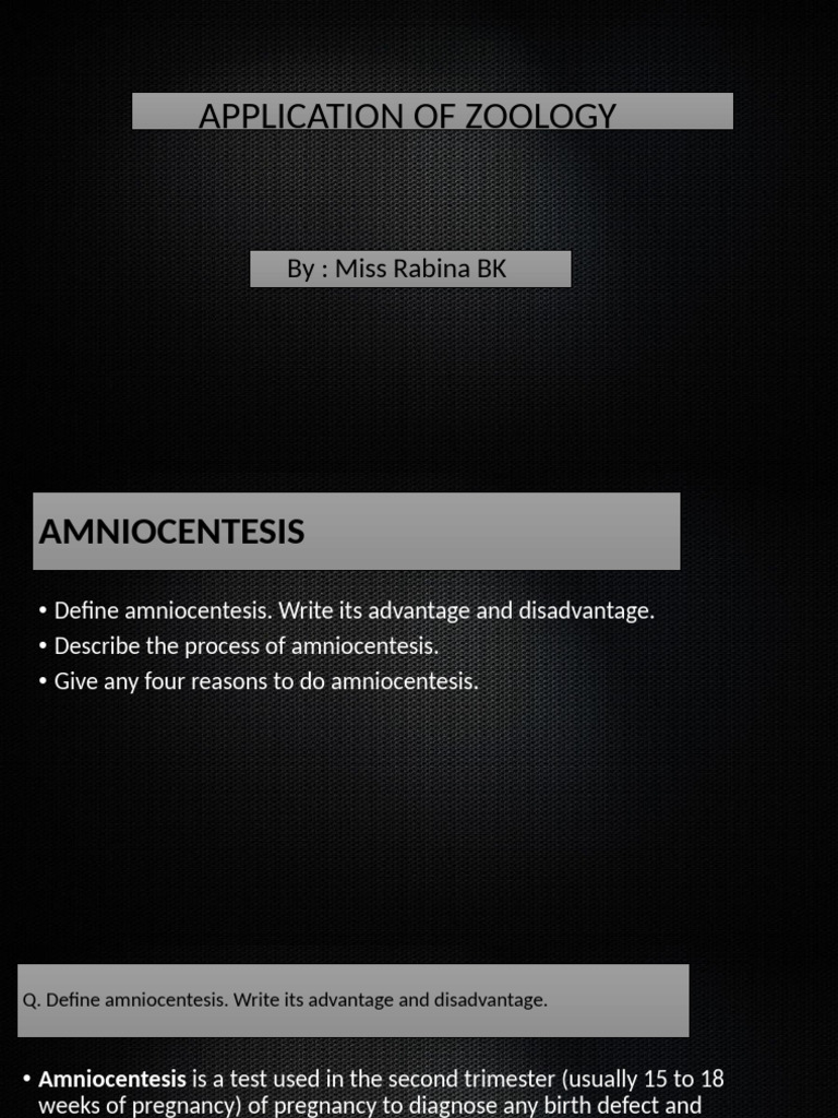 Applied Zoo Neb123456pptx | PDF | In Vitro Fertilisation | Reproduction