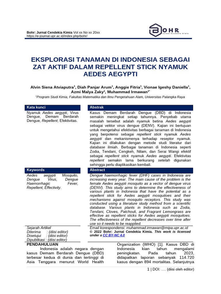 Kelompok 1 - EKSPLORASI TANAMAN DI INDONESIA SEBAGAI ZAT AKTIF DALAM ...