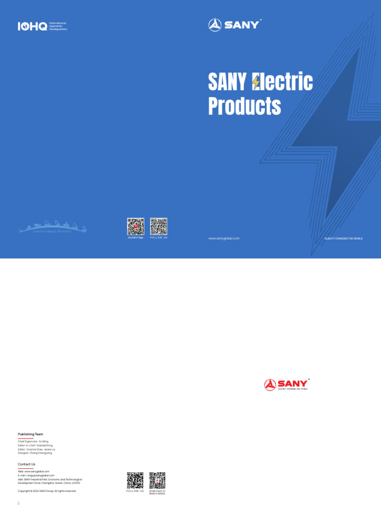 SANY Electric Truck Models Overview | PDF | Electric Vehicle ...
