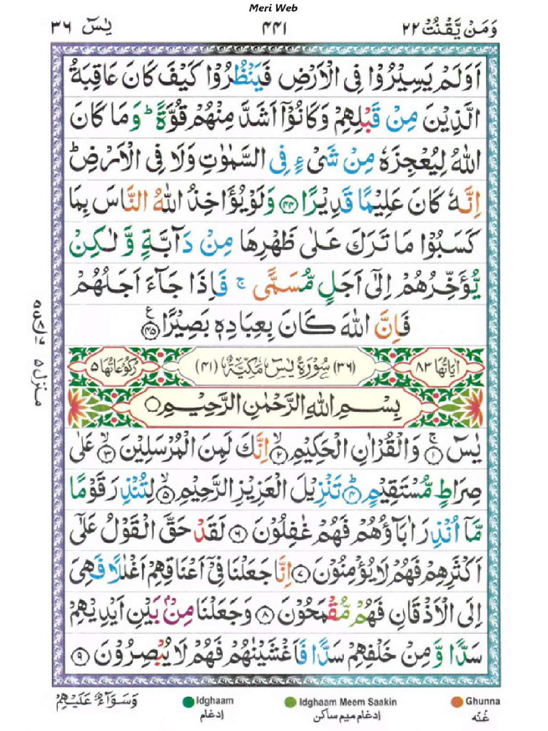 Surah Yaseen PDF | PDF