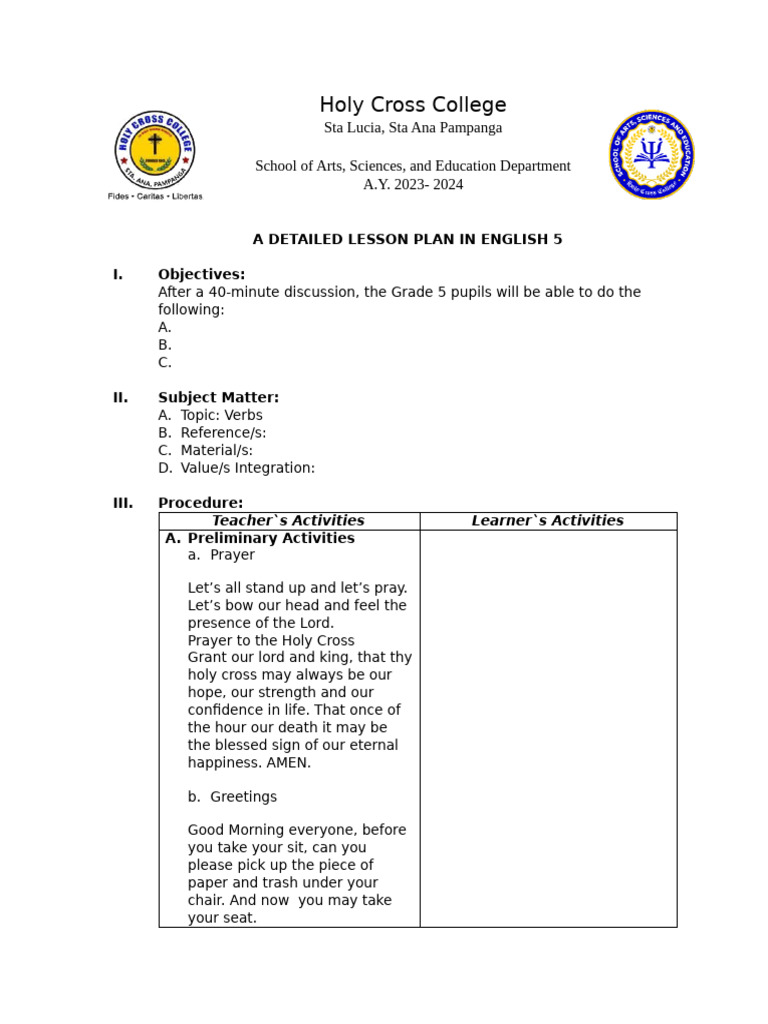 DLP in English 2 | PDF