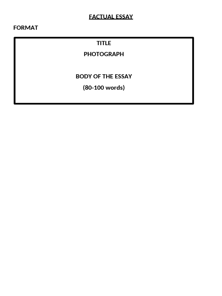 Factual Essay | PDF