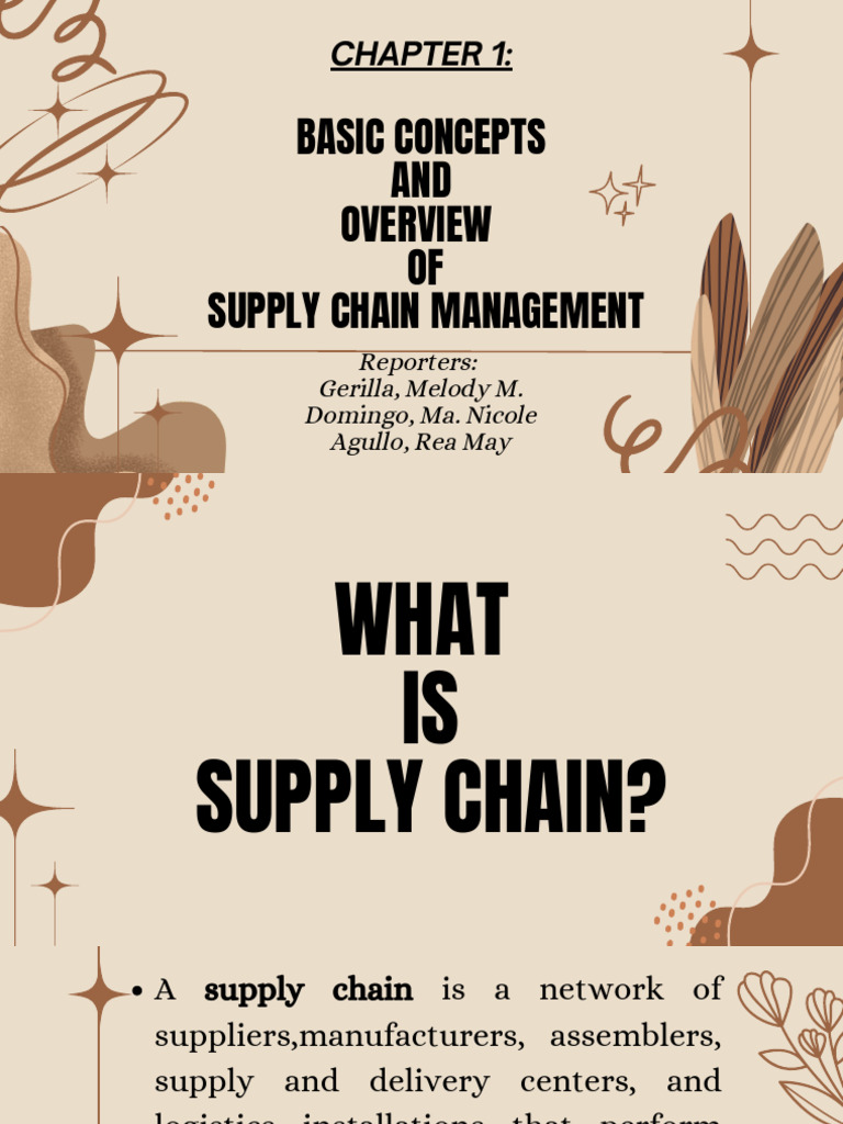 SUPPLY-CHAIN-Chapter-1 | PDF | Supply Chain | Supply Chain Management