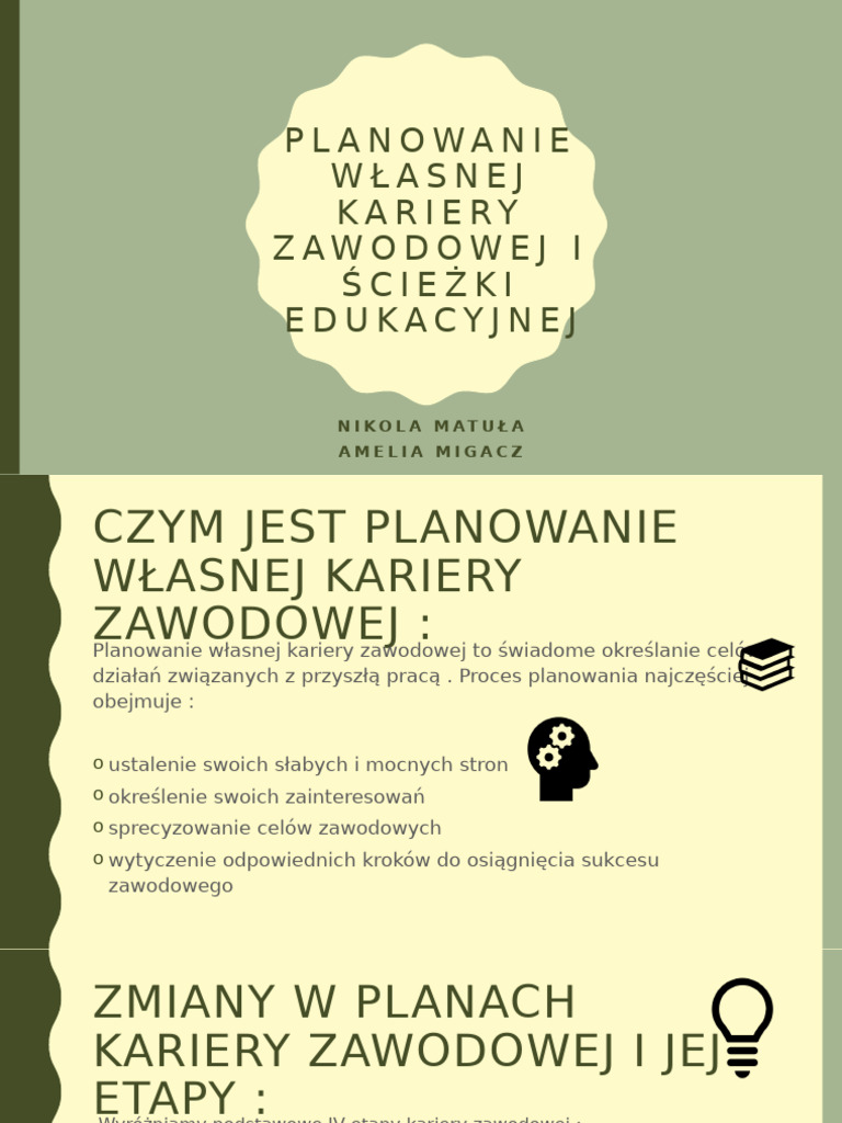 Planowanie Własnej Kariery Zawodowej I Ścieżki Edukacyjnej | PDF