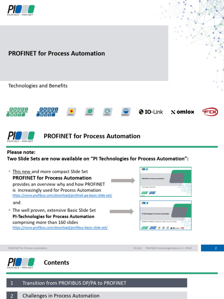 PROFINET_for_Process_Automation_Basic_Slide_Set | PDF | Network ...