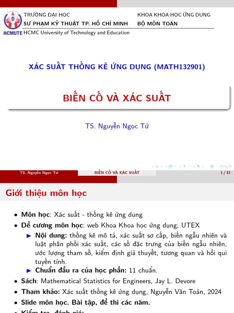BG1 - Bien Co Va Xac Suat 1 | PDF