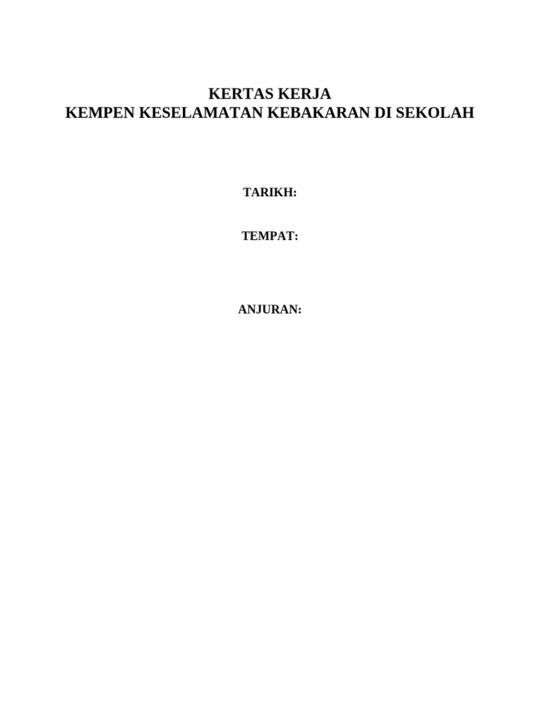 KERTAS KERJA BOMBA | PDF